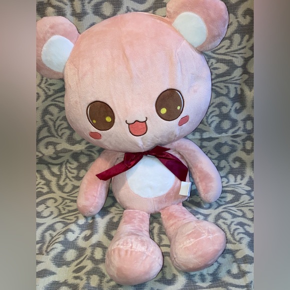 Toys | Pink Plush Bear Toy | Poshmark